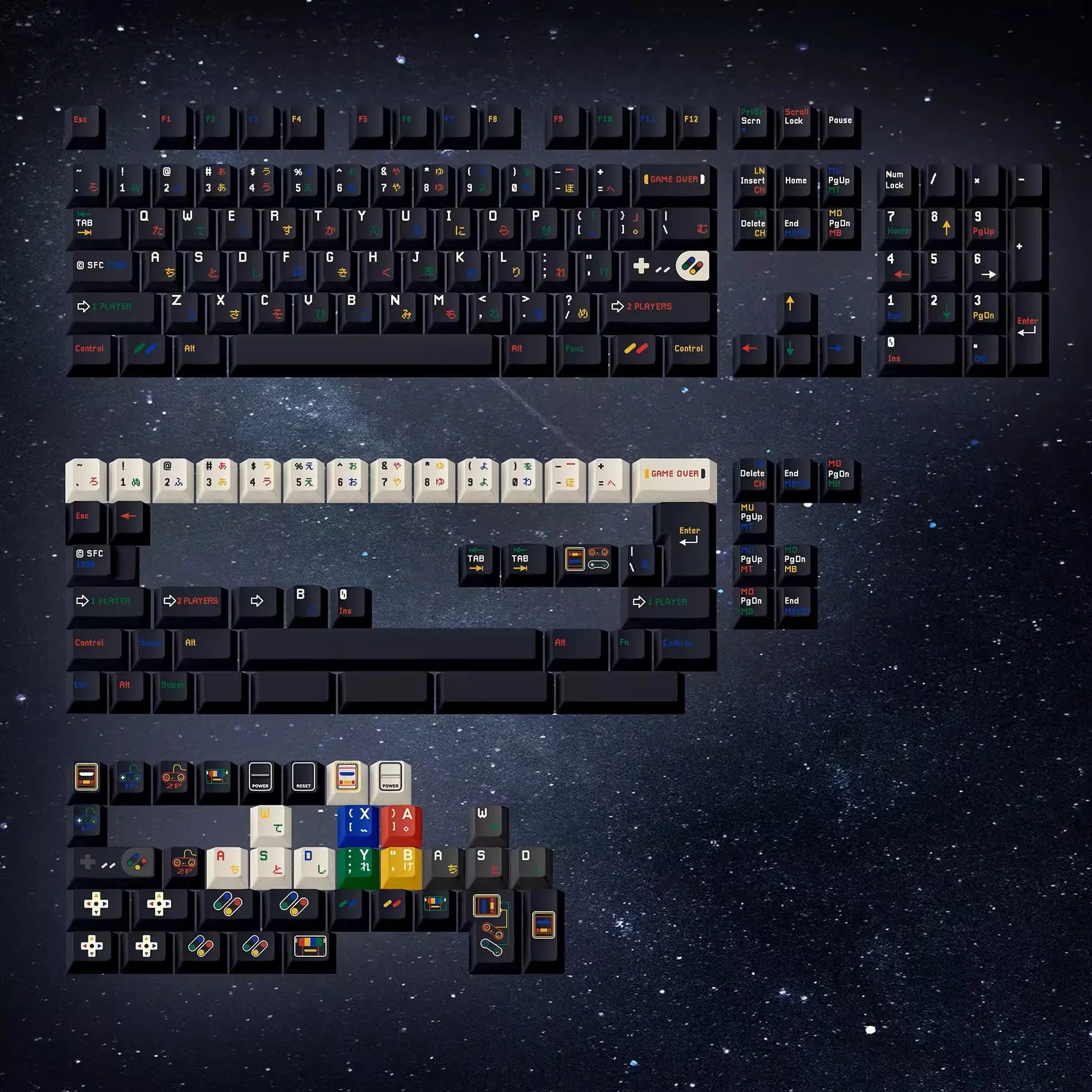 FBB SFC 1990 Dark PBT Cherry Profile Keycap Set – Mecha Malaysia